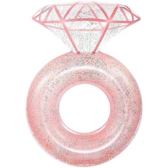 Party Supplies | Glittering Pink Diamond Ring Pool Float | Poshmark